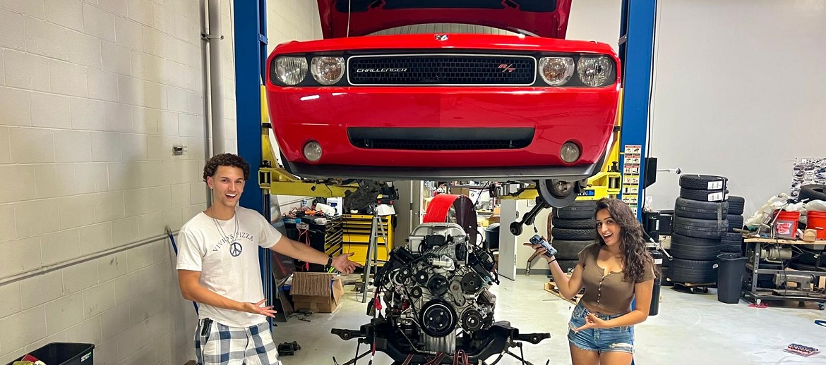 Young Power Couple Ready to Grudge Race! | DodgeGarage