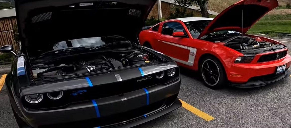 David vs. Goliath… Dodge Challenger Scat Pack Shows a Ford Mustang 302 ...
